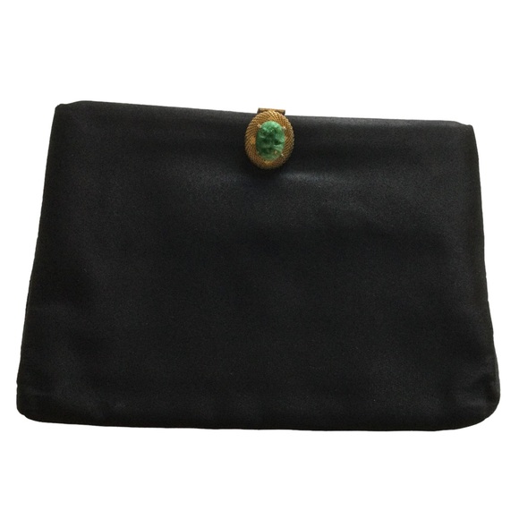 Coblentz | Bags | Vintage Coblentz Original Black Satin Clutch Purse ...